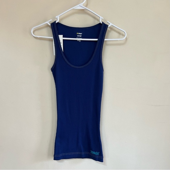 Zumba Fitness | Tops | 525 Nwt Vintage Zumba Faded Ribbed Tank Navy Xs ...